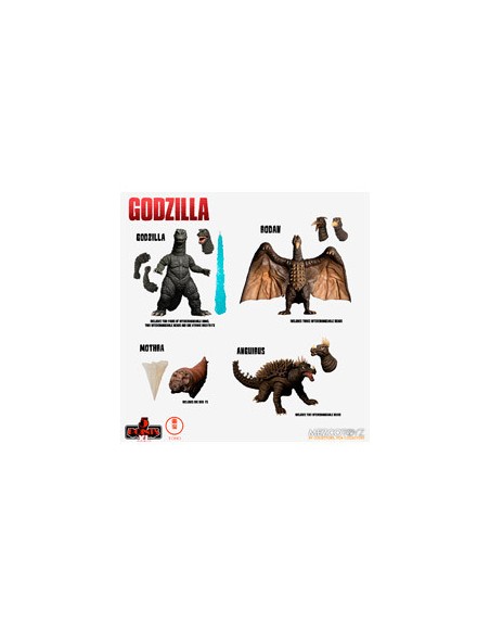 Godzilla 1968 Round 1 Box Set 4 Figuras Godzilla Destroy All Monsters 5 ...