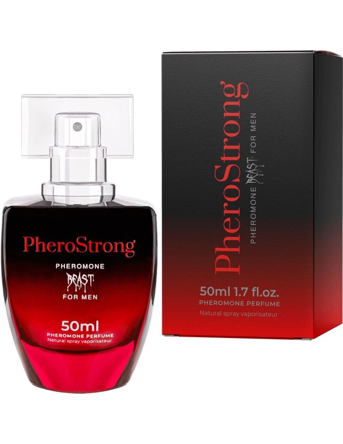 PHEROSTRONG Beast Perfume Con Feromonas Para Hombre 50 Ml - Kiwiku